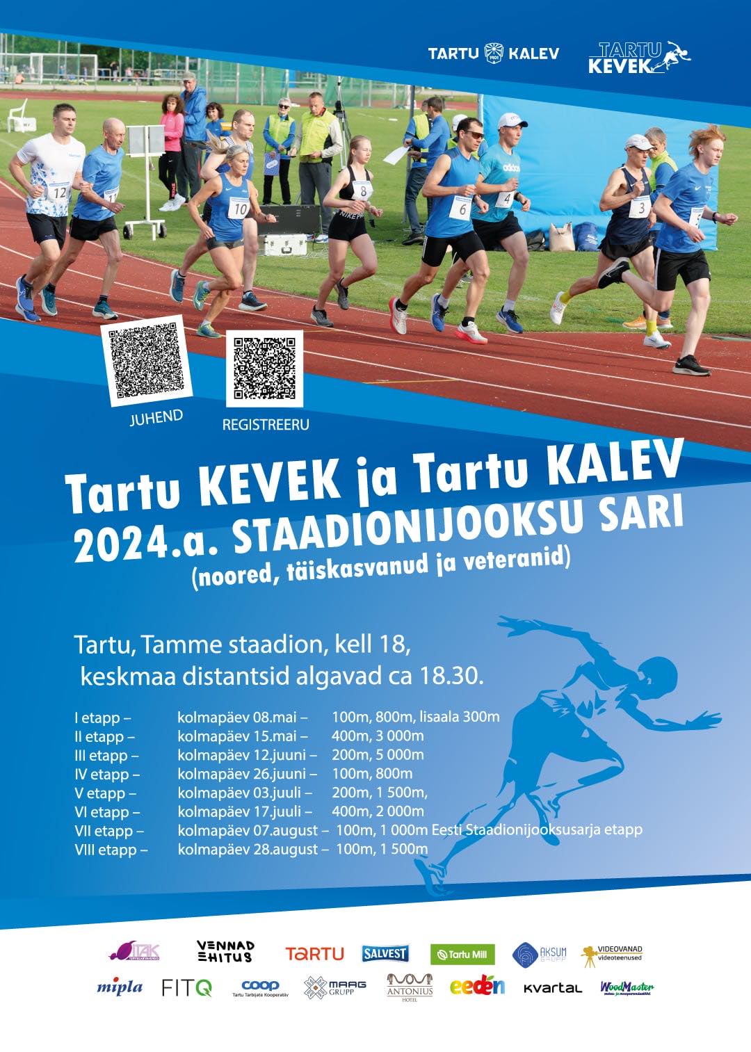 Kevek – Tartu kergejõustikuveteranide koduleht